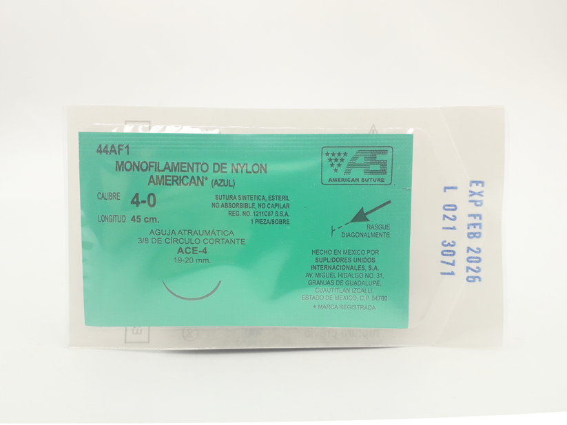 Sutura Quirúrgica Monofilamento de Nylon Calibre 4-0 44AF1 ...