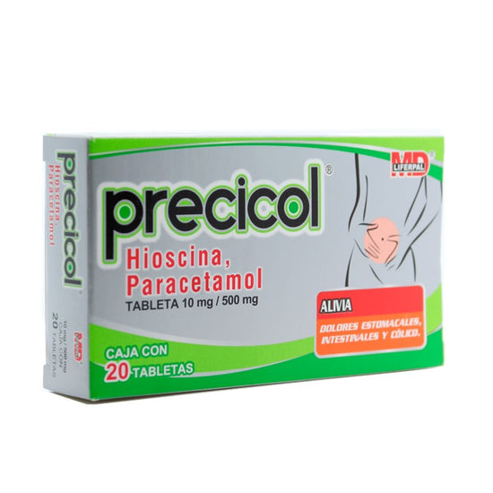 PRECICOL 20 TAB 10/500 MG – Distribuidora Sta María
