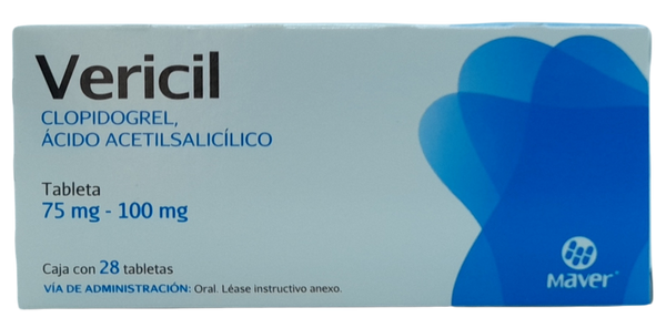 VERICIL 28 TAB 100/75 MG – Distribuidora Sta María