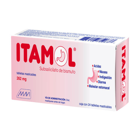 ITAMOL 24 TAB MAST 262 MG – Distribuidora Sta María
