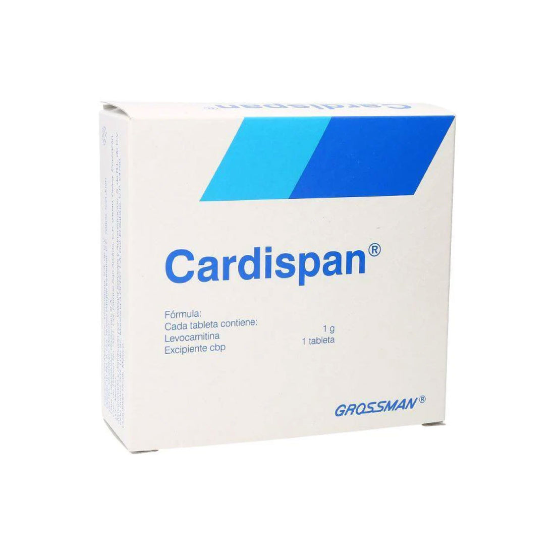 Cardispan (Levocarnitina) Tabs 1g Cja c 20 tabs – Distribuidora Sta María