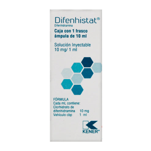 Difenhistat (Difenhidramina) 10mg/1ml – Distribuidora Sta María