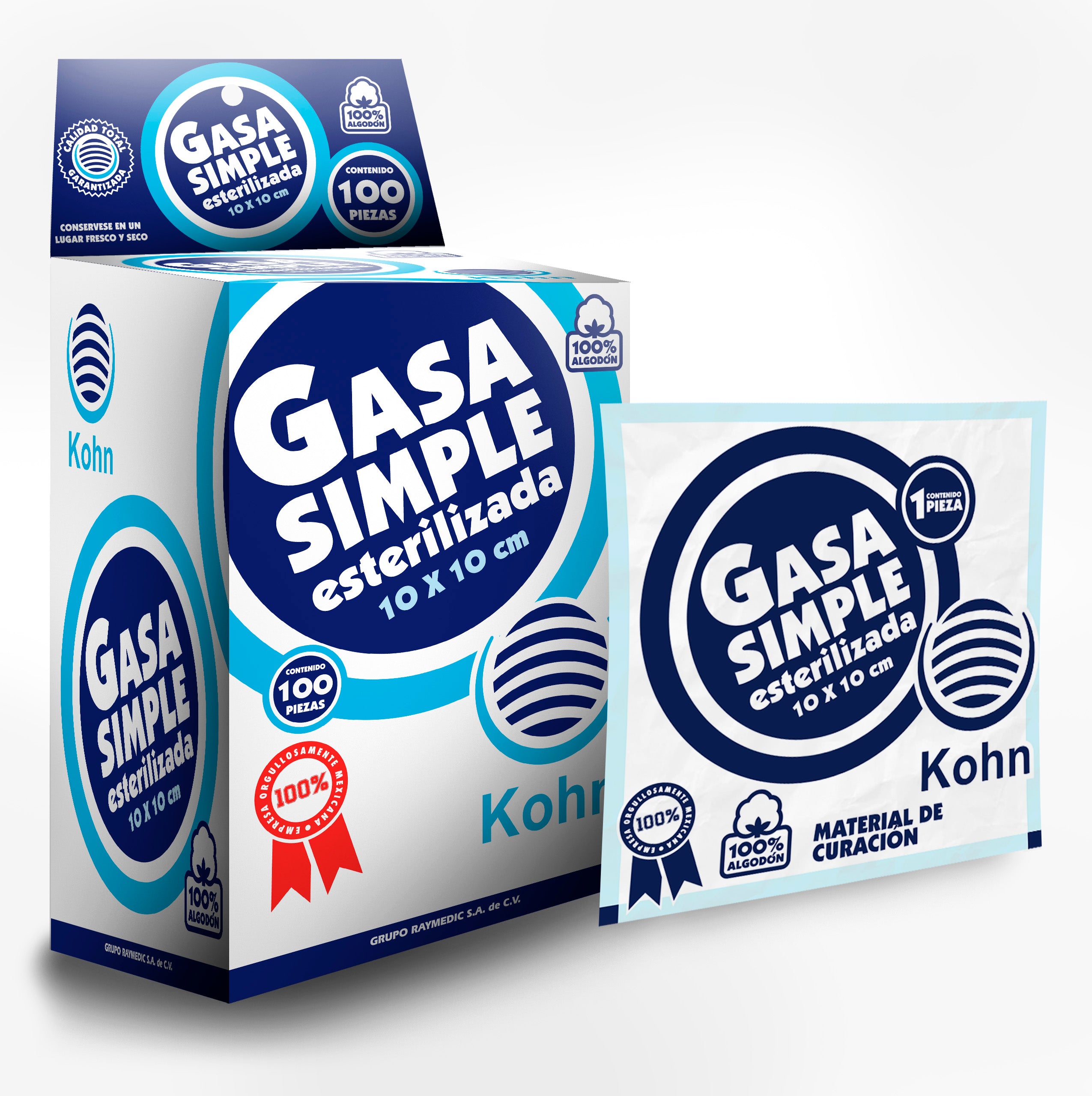 Gasa simple esterilizada – Distribuidora Sta María