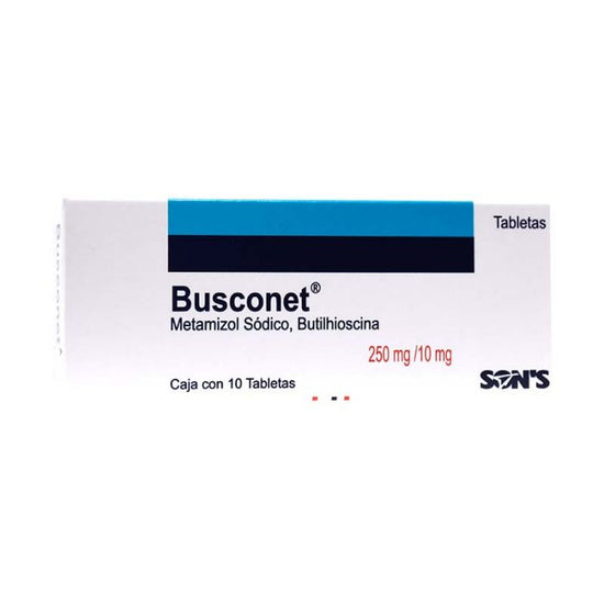 BUSCONET 10 TAB 250/10 MG – Distribuidora Sta María