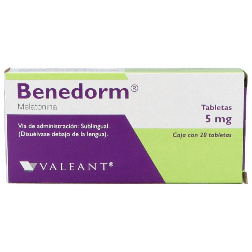 BENEDORM 20 TAB SL 5 MG – Distribuidora Sta María