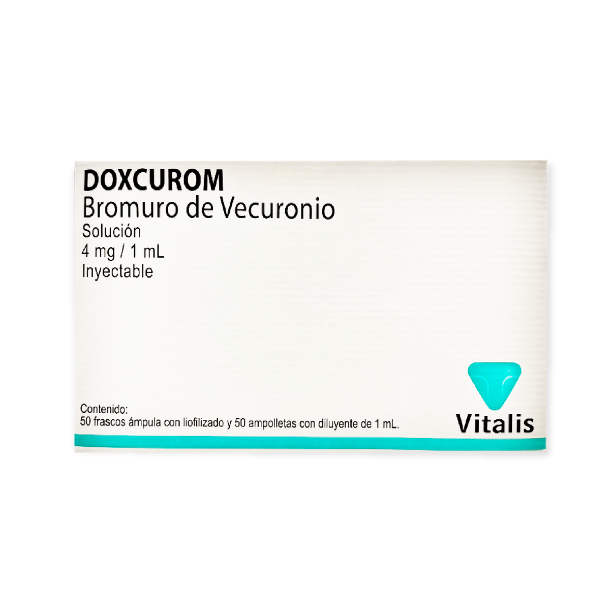 Doxcurom (Bromuro de Vecuronio) Sol iny 4mg/1ml Cja c/50 amps ...
