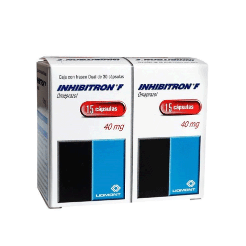 Inhibitron (Omeprazol) 40 mg Cja c/2x15 dual – Distribuidora Sta María
