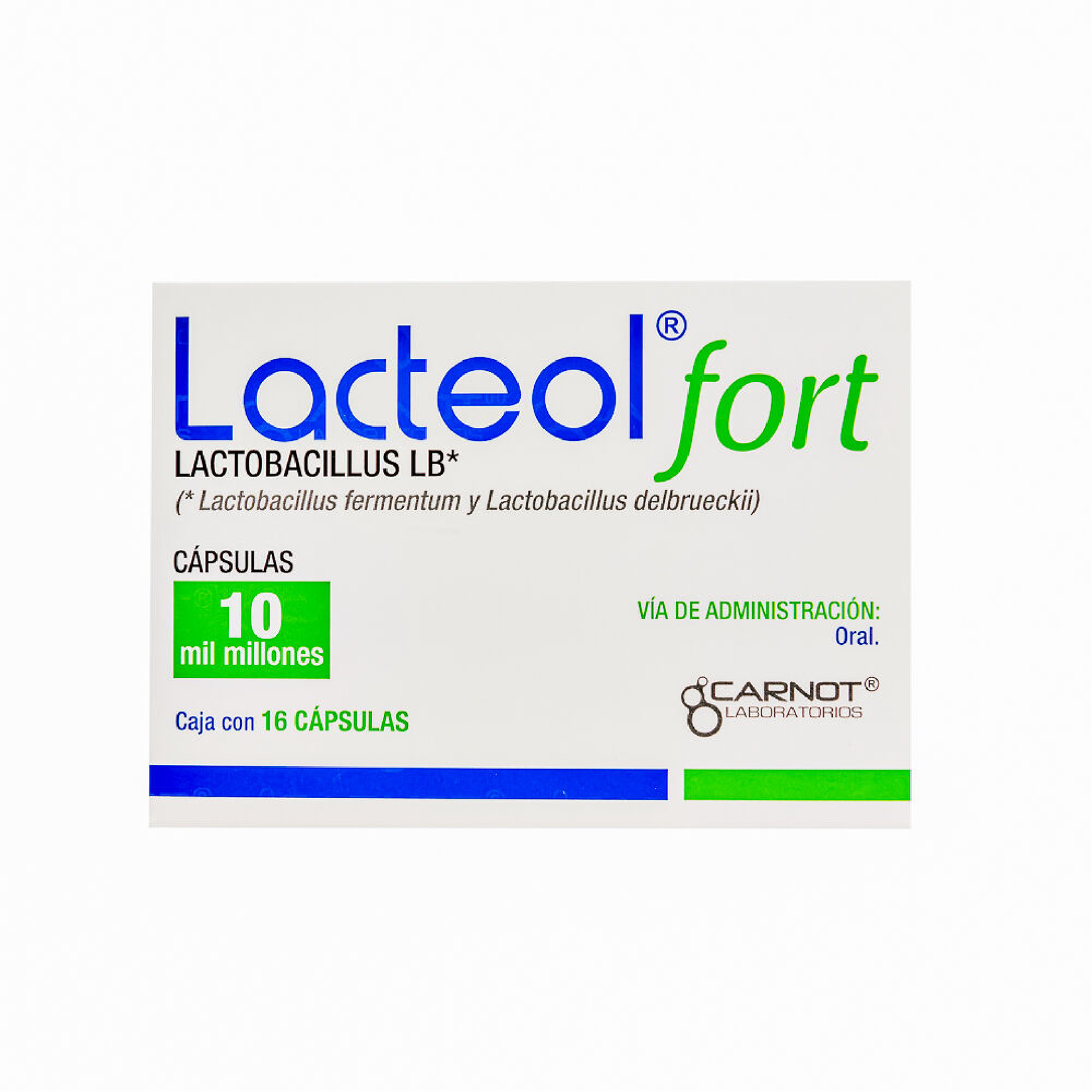 Lacteol fort (Lactobacillus LB) Cja 16 caps – Distribuidora Sta María