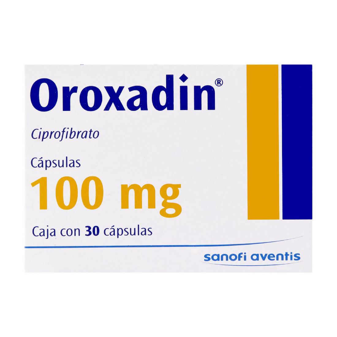 Oroxadin (Ciprofibrato) Cap 100mg Cja/30 caps – Distribuidora Sta María