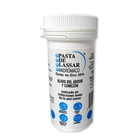 Pasta de Lassar Andrómaco (Óxido de Zinc 25%) Pasta Cja tubo c/60g ...
