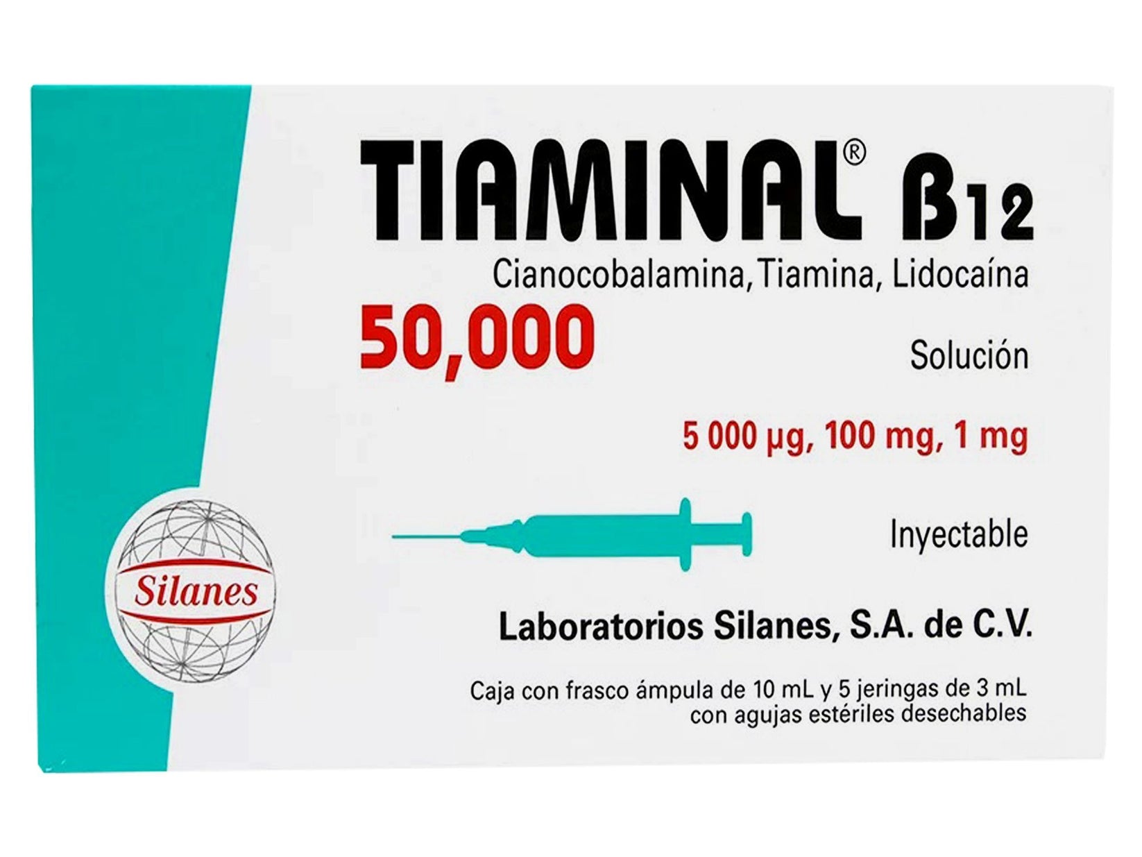 TIAMINAL B12 50,000 5 FA 100/5/1 MG – Distribuidora Sta María