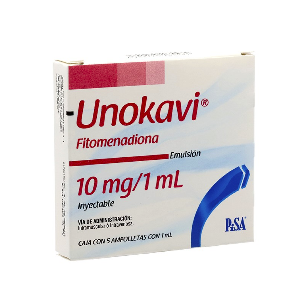 Unokavi (Fitomenadiona) Emu iny 10mg/1ml Cja c 5 amps 1ml ...